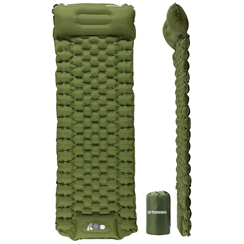 Saltea de dormit autogonflabilă TurnWay verde - Canada Store