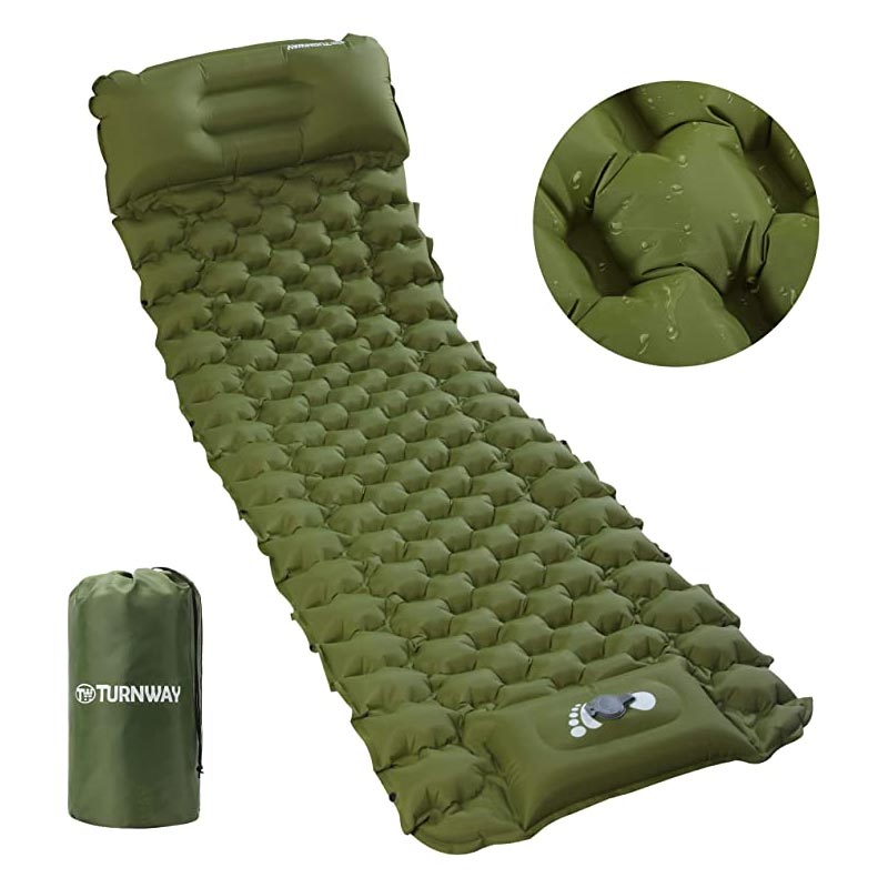 Saltea de dormit autogonflabilă TurnWay verde - Canada Store